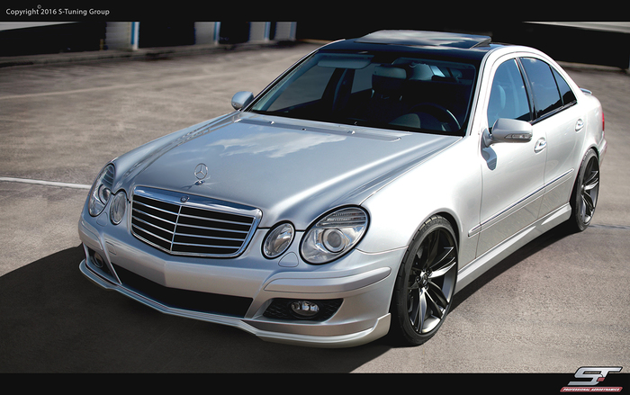 MERCEDES-BENZ E W211 TUNING SPOILER POD PŘEDNÍ NÁRAZNÍK :: TUNINGHAUS